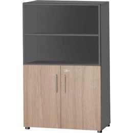 Sch&auml;fer Shop Sch&auml;fer Shop Select Kombischrank Start Off, 4 OH, abschlie&szlig;bar, B 800 x T 420 x H 1514 mm, Holz, graphit/Eiche