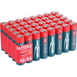 Alkaline Batterien Ansmann, Mignon AA, 7 Jahre Lebensdauer, 40 St&uuml;ck