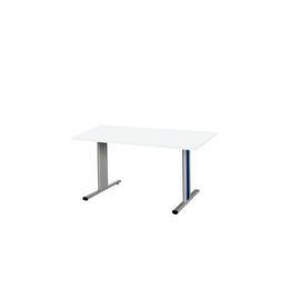 Sch&auml;fer Shop Sch&auml;fer Shop Select Besprechungstisch Planova Basic, Rechteck, T-Fu&szlig;, B 1400 x T 800 x H 717 mm, wei&szlig;/wei&szlig;aluminium RAL 9006