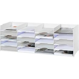 PAPERFLOW Sortierstation, wei&szlig;, 20 F&auml;cher f&uuml;r A4 Formate, B 897 x T 304 x H 313 mm