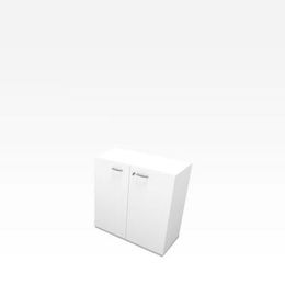 Schrank X-TIME WORK, 2 OH, 860 x 430 x 860 mm, Wei&szlig;/wei&szlig;