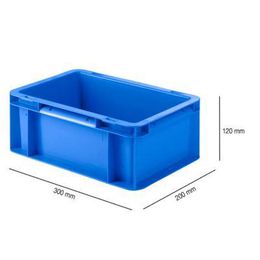 Sch&auml;fer Shop Kasten im EURO-Ma&szlig; EF 3120, 4,2 l, L 300 x B 200 x H 120 mm, blau