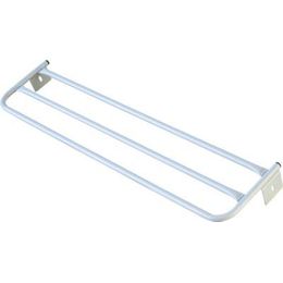 Hutablage f&uuml;r Umkleidebank 1015 mm, Stahl lichtgrau RAL 7035, f&uuml;r Sypro B&auml;nke mit R&uuml;ckenlehne