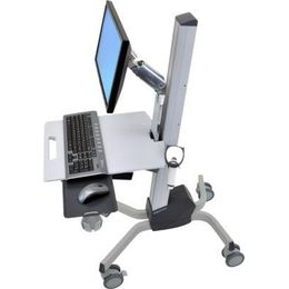 Monitorwagen Ergotron Neo-Flex 24-206-214, mit Schwenkarm, bis 5,5 kg, bis 27", h&ouml;henverstellbar, neig- & schwenkbar, VESA, grau