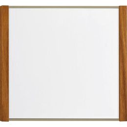 moedel T&uuml;rschild LMH, Aluminium- und Holzrahmen, Holzart w&auml;hlbar, Polyester-Abdeckung, Klebemontage, B 159,5 x H 150,5 mm, bronze/Eiche