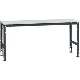 Manuflex Grundtisch UNIVERSAL Standard, Tischplatte Kunststoff, 2000x800, anthrazit