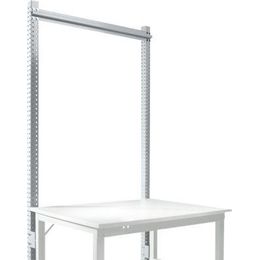 Manuflex Aufbauportal, Grundtisch STANDARD Arbeitstisch-/Werkbanksystem UNIVERSAL/PROFI, 1250 mm, alusilber