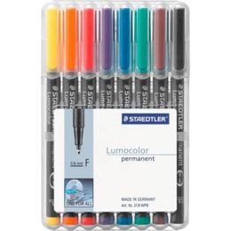 Staedtler Universalstift Lumocolor&reg;, farbsortiert, 8er Set, F, WF