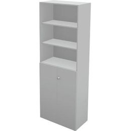 Sch&auml;fer Shop Sch&auml;fer Shop Genius Regal-Schrank-Kombination TETRIS WALL, 6 Ordnerh&ouml;hen, B 800 x T 440 x H 2250 mm, lichtgrau