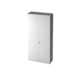 Aktenschrank TOPAS LINE, 6 Ordnerh&ouml;hen, B 1000 mm, graphit/wei&szlig;