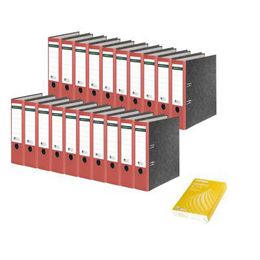 Sch&auml;fer Shop Sch&auml;fer Shop Select Ordner, rot, DIN A4, 80 mm, 20 St&uuml;ck + GRATIS Kopierpapier
