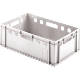 Euro Box Fleischkasten, lebensmittelecht, Inhalt 35,3 L, geschlossene Version, wei&szlig;
