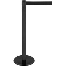 RS-GUIDESYSTEMS Gurtpfosten GLA 86, Metall, H&ouml;he 1000 mm, Gurtbandma&szlig; L 7000 x B 100 mm, schwarz