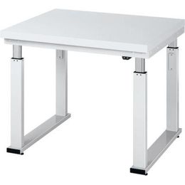 Rau Arbeitstisch Serie adlatus 600, 1500 x 900 x 740-1140 mm, Hartlaminat-Platte