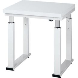 Rau Arbeitstisch Serie adlatus 600, 750 x 700 x 740-1140 mm, Hartlaminat-Platte
