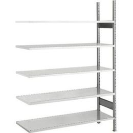Sch&auml;fer Shop SSI Sch&auml;fer Archivregal, Anbaufeld, 5 B&ouml;den, B 995 x T 300 mm, verzinkt