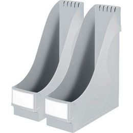 Leitz&reg; Stehsammler, DIN A4, Polysterol, 2 St&uuml;ck, grau