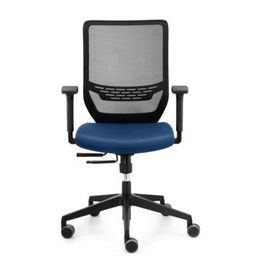Dauphin Sitz-Husse, f&uuml;r B&uuml;rostuhl to-sync work, B 400 mm, nachr&uuml;stbar, azurblau