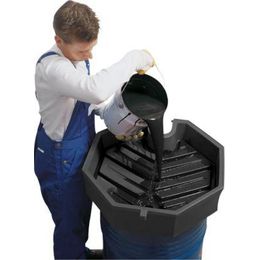 Fasstrichter, Polyethylen, blau, &Oslash; 690 x H 190 mm, F&uuml;llvolumen 22 l