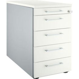 Sch&auml;fer Shop Sch&auml;fer Shop Genius Standcontainer 13333, mit Griff eckig, B 435 x H 717 mm, wei&szlig;alu/wei&szlig;alu/wei&szlig;