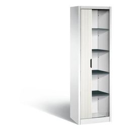 C + P Rollladenschrank Omnispace, 5 OH, abschlie&szlig;bar, B 600 x T 420 x H 1980 mm, Stahl/Kunststoff, verkehrswei&szlig;