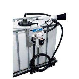 Pumpensystem f&uuml;r 220 l F&auml;sser CEMO Cematic Blue, Saugschlauch 0,5 m, AF2-Kupplung und Saugrohr, Automatik-Zapfventil, 30l/min
