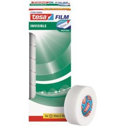 Tesa Film, matt/unsichtbar, 33 m x 19 mm, 8 Rollen