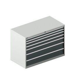 Sch&auml;fer Shop Sch&auml;fer Shop Select Schubladenschrank WSK 78&ndash;36 E, Stahl, 7 Sch&uuml;be, 75 kg Traglast, B 1431 mm x T 725 mm x H 1000 mm, lichtgrau/anthrazitgrau
