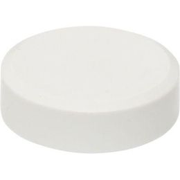 Maul Magnet Maulpro Recycling, rund, mit Facetterand, Haftkraft bis 0,6 kg, &Oslash; 29 mm, 85 % Recycling-Kunststoff lackiert, wei&szlig;, 20 St&uuml;ck
