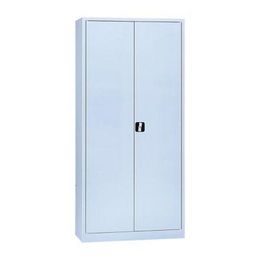 Garderobenschrank, mit Mitteltrennwand, lichtgrau/lichtgrau