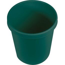 Papierkorb Helit The Green German, Volumen 18 l, umlaufender Griffrand, Recyclingkunststoff, &Oslash; 315 x H 331 mm, gr&uuml;n