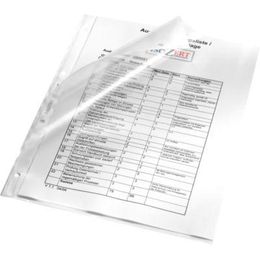 Leitz Prospekth&uuml;llen 4784, DIN A4, oben/Lochseite, 100 St&uuml;ck, durchgehend gelocht