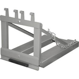 Bauer M&uuml;lltonnen-Heber MH-I, mit Gummianschlag, f&uuml;r 1x 80- bis 360-L-MGB, L 1030 x B 585 H 680 mm, lackiert, mausgrau RAL 7005