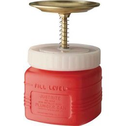 Sparanfeuchter Premium Line, Stahlblech, rot, 0,5 l, &Oslash; 125 x H 133 mm, federnd gelagerter Tr&auml;nkteller