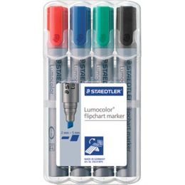 Staedtler Flipchartmarker Lumocolor 356BWP4, 4er Set