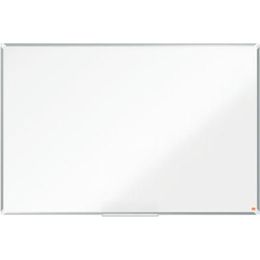 Whiteboard NOBO Premium Plus, magnethaftend, mit Ablageschale, B 1500 x H 1000 mm, emailliert, wei&szlig;, inkl. Boardmarker