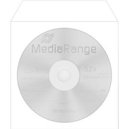 MediaRange CD-/DVD-Papierh&uuml;llen, wiederverschlie&szlig;bar, Sichtfenster, wei&szlig;, 50 St&uuml;ck