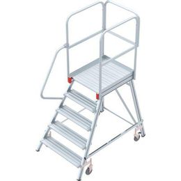 Alu-Rollpodest, einseitig, 5 Stufen