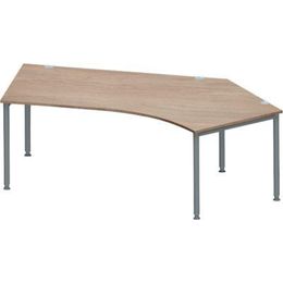 Sch&auml;fer Shop Sch&auml;fer Shop Genius Winkelschreibtisch MODENA FLEX 135&deg;, Ansatz rechts, Eiche/anthrazit