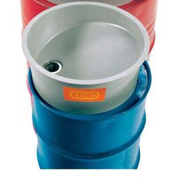 GFK-Einf&uuml;lltrichter CEMO, ohne Klappdeckel, f&uuml;r 60 l Fass, Durchmesser 390 mm