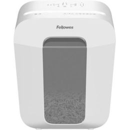Aktenvernichter Fellowes&reg; Powershred LX50, Partikelschnitt 4 x 37 mm, P-4, 17 l, 9 Blatt Schnittleistung, Sicherheitsstopp, wei&szlig;