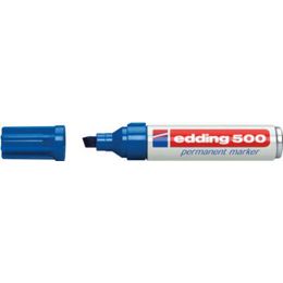 Edding 500, m. Keilspitze 2-7 mm, blau, 10 St&uuml;ck