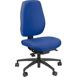 Dauphin B&uuml;rostuhl SHAPE SC ECONOMY, Synchronmechanik, ohne Armlehnen, Flachsitz mit Knierolle, Universalrollen, blau