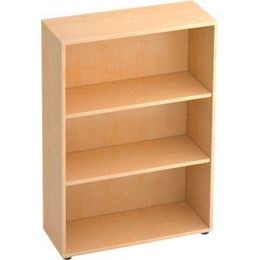 Regal f&uuml;r Anbauwand TARA, 3 Ordnerh&ouml;hen, stapelbar, B 800 x T 330 x H 1144 mm, Ahorn-Dekor