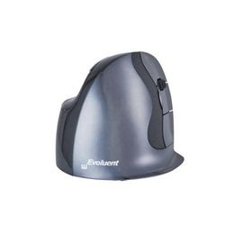 Vertikalmaus bakkerelkhuizen Evoluent D wireless small, ergonomisch, USB, 5 Tasten inkl. Scrollrad, verchromt