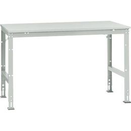 Manuflex Arbeitstisch UNIVERSAL Standard, 1500 x 1000 mm, Kunststoff lichtgrau, lichtgrau