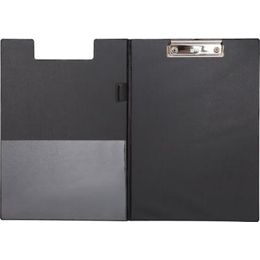 Schreibmappe Maul Maulpoly, A4, Innentasche, Stifteschlaufe, Klemmweite 8 mm, aufh&auml;ngbar, L 320 x B 228 x H 13 mm, Karton/Polypropylen, recycelbar, schwarz