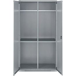 Sch&auml;fer Shop Sch&auml;fer Shop Genius Mehrzweckschrank FS, modular, indivuduell erweiterbar, Mittelwand, 4 Fachb&ouml;den, bis 450 kg, B 1055 x T 520 x H 1950 mm, wei&szlig;alu/wei&szlig;alu