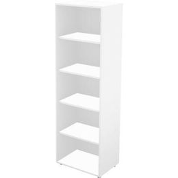 Sch&auml;fer Shop Sch&auml;fer Shop Genius Regal TETRIS WALL, 5 Ordnerh&ouml;hen, B 600 x T 420 x H 1880 mm, wei&szlig;