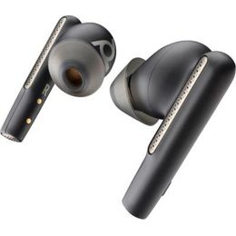 Poly Earbuds Voyager Free 60+ UC, Bluetooth, Noise Cancelling, schwarz, Standard-Etui
